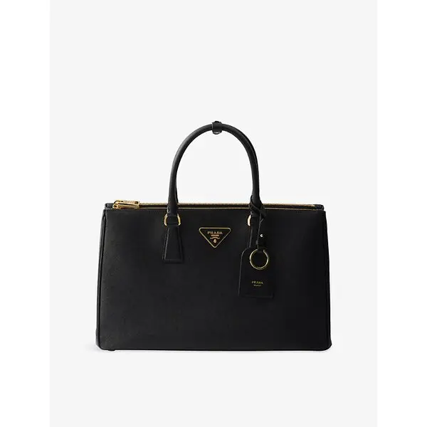 Prada Galleria Saffiano Leather Bag - Black