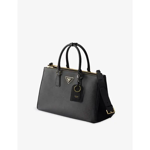 Prada Galleria Saffiano Leather Bag - Black