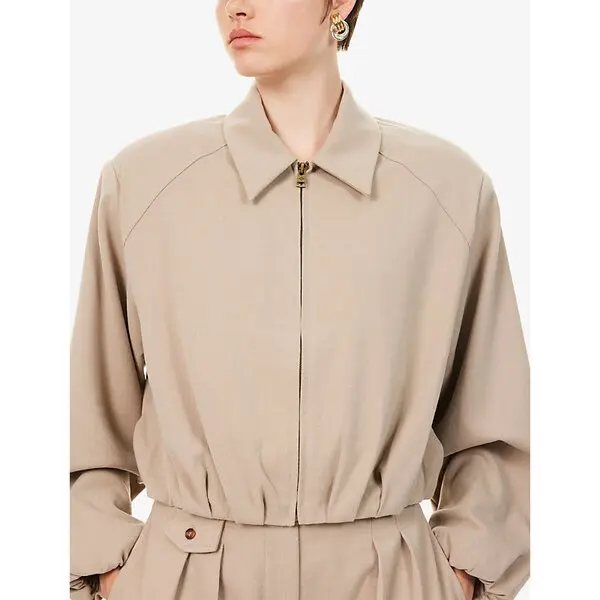 THE COUTURE CLUB Balloon Hem Woven Jacket