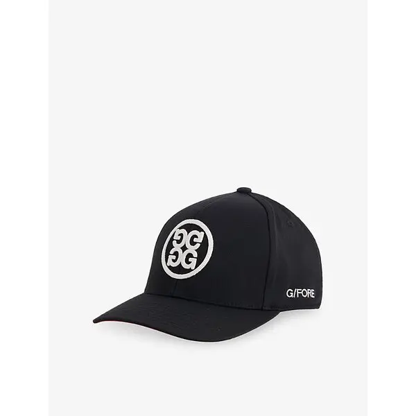 G/fore Chainstitch Circle G's Logo Twill Baseball Cap - Onyx