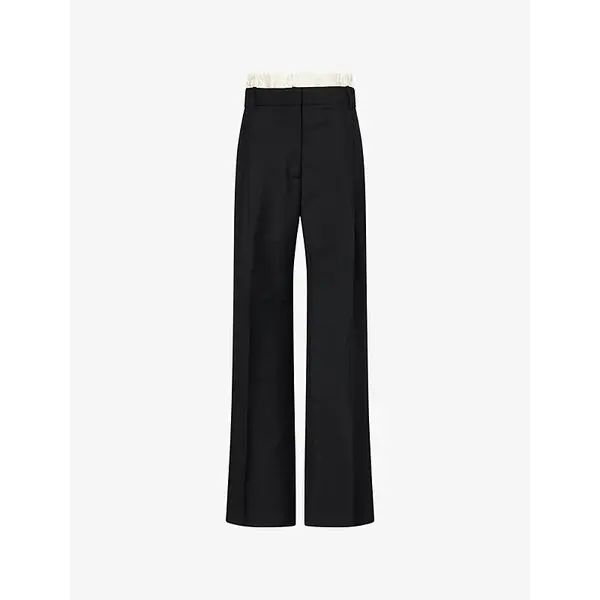 ROHE FRAMES Róhe Frames Boxer-detail Wide-leg Wool Trousers