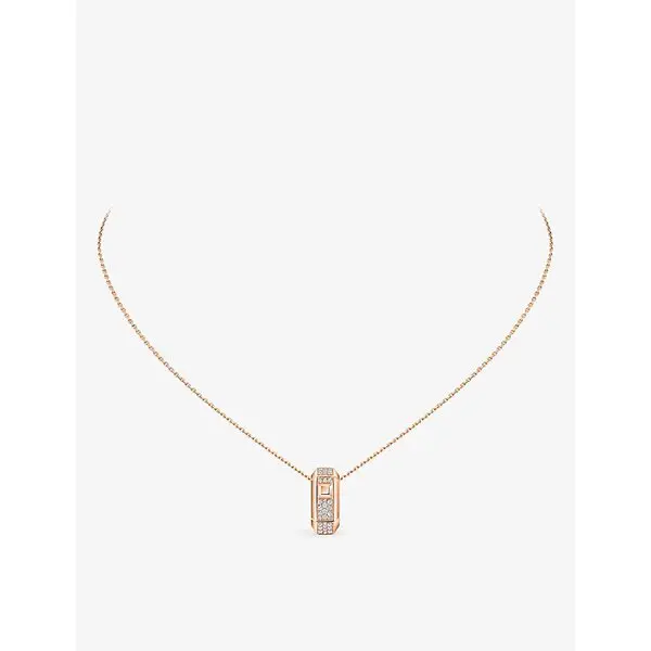 Messika 18ct Rose Gold And Diamond Necklace