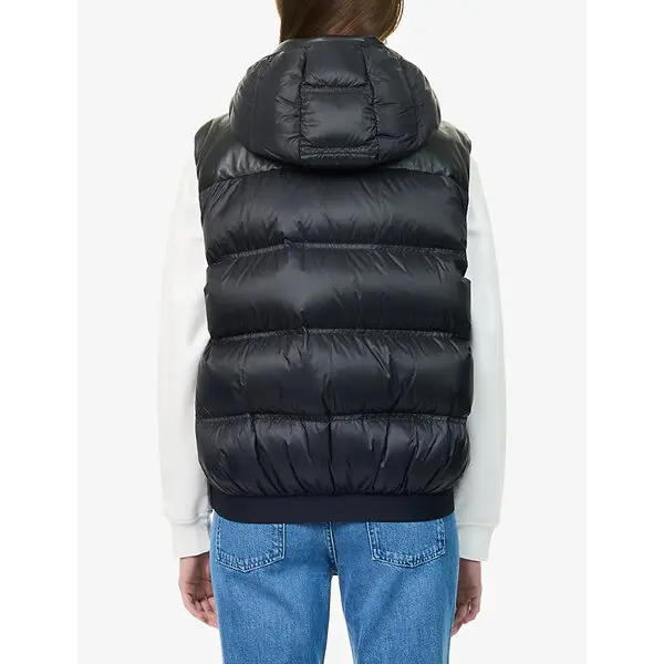 Moncler Hooded Leather Gilet