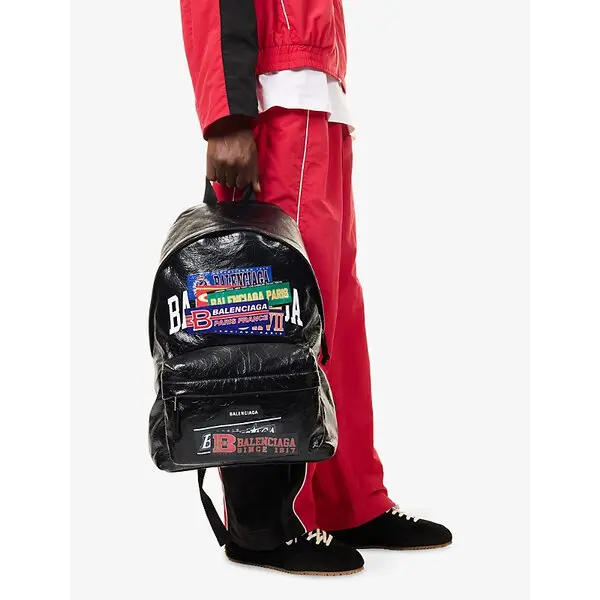 Balenciaga Explorer Leather Backpack