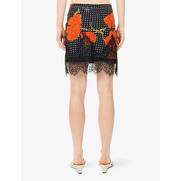 NEVER FULLY DRESSED Poppy Maeva Mini Chiffon Skirt