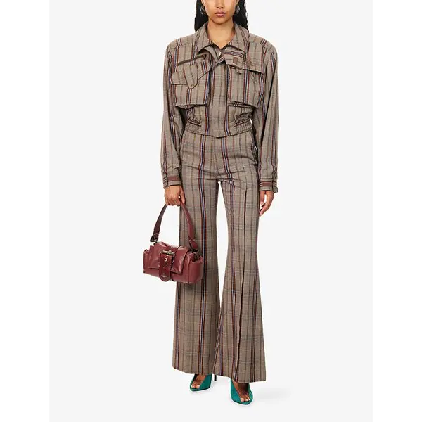 VIVIENNE WESTWOOD Memphis Cropped Woven Bomber Jacket