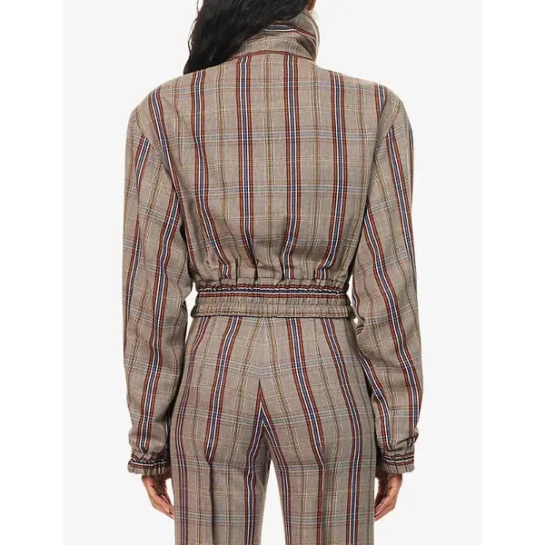 VIVIENNE WESTWOOD Memphis Cropped Woven Bomber Jacket