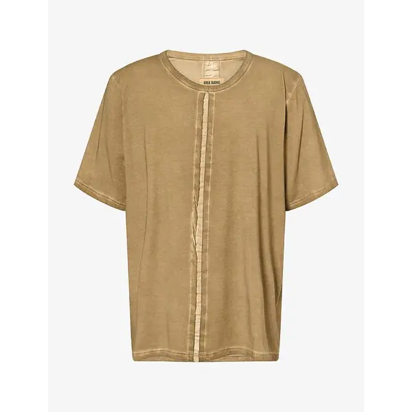 UMA WANG Seam-detail Relaxed-fit Stretch-cotton T-shirt