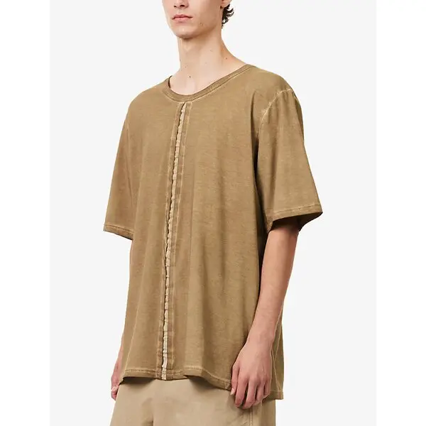 UMA WANG Seam-detail Relaxed-fit Stretch-cotton T-shirt