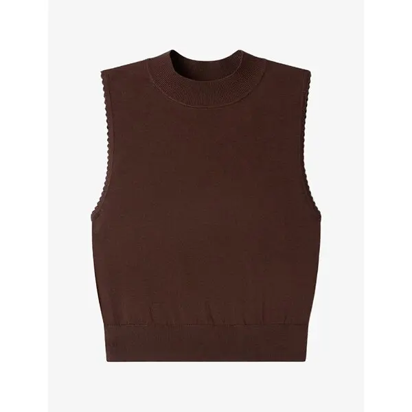 Sandro Sleeveless Cropped Jumper
