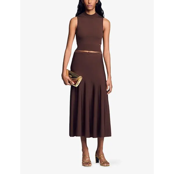 Sandro Sleeveless Cropped Jumper