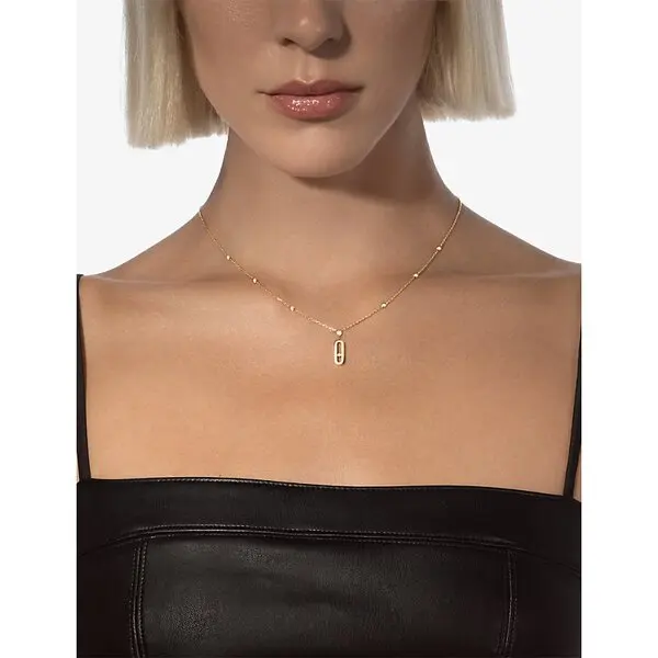 Messika 18ct Gold Diamond Pendant Necklace