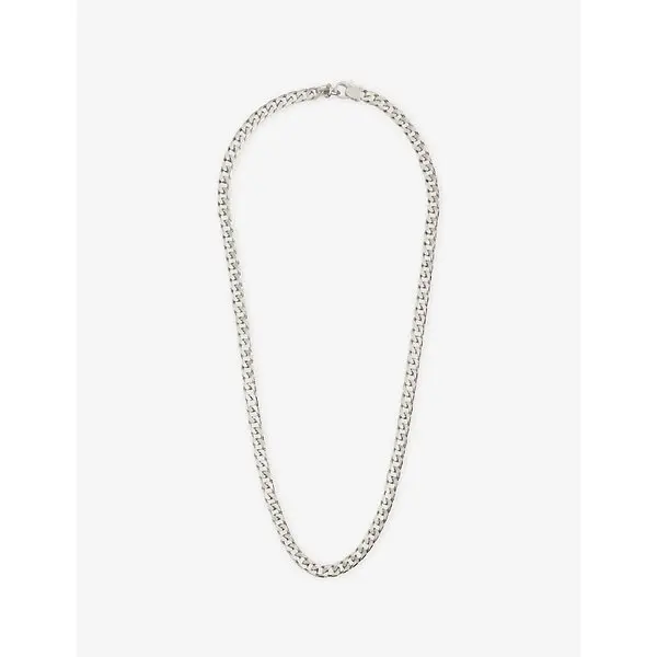 Tom Wood Frankie Chain Rhodium-plated 925 Sterling- Necklace - Silver