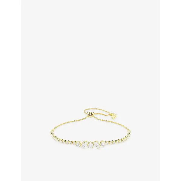 SWAROVSKI Mesmera 18ct Yellow- Plated Cubic Zirconia Bracelet - Gold