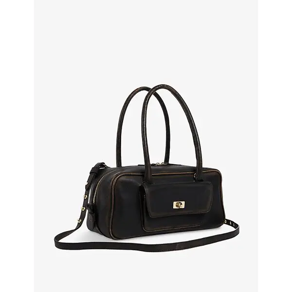 Sandro Ezmehralda Suede Shoulder Bag