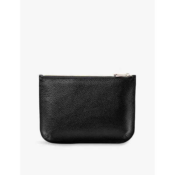 ASPINAL OF LONDON Ella Large Leather Pouch - Black