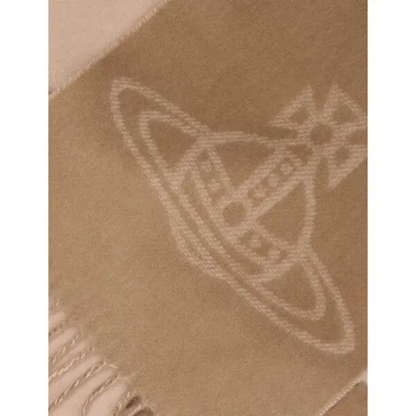VIVIENNE WESTWOOD Double Face Orb-jacquard Wool Scarf