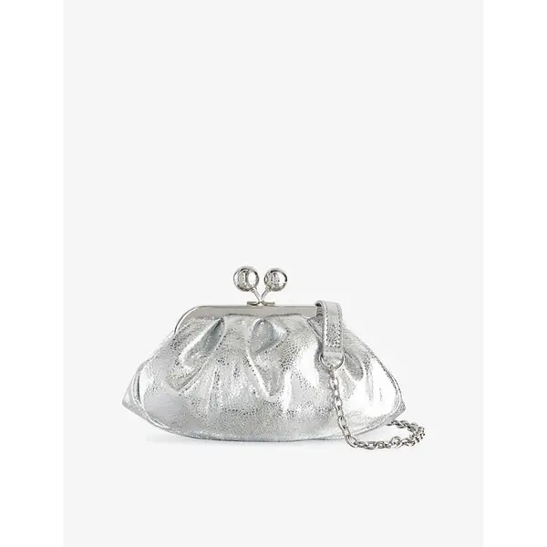 Max Mara Pasticcino Metallic Leather Handbag