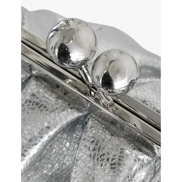 Max Mara Pasticcino Metallic Leather Handbag