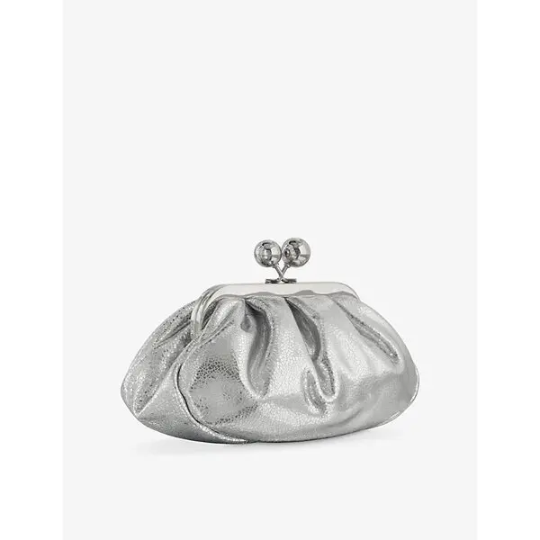 Max Mara Pasticcino Metallic Leather Handbag