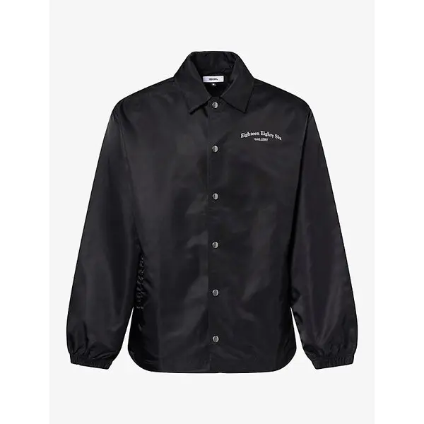 1886 Eighteen Eighty Six Logo Print Coach Nylon Jacket