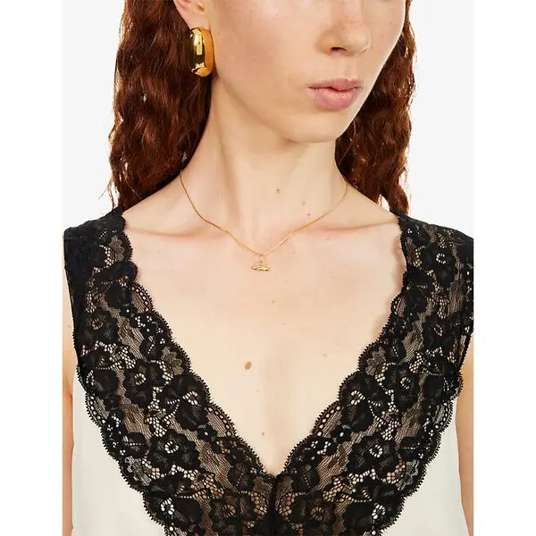 RACHEL JACKSON Mini Twisted T-bar Sterling Silver Necklace