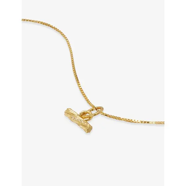 RACHEL JACKSON Mini Twisted T-bar Sterling Silver Necklace