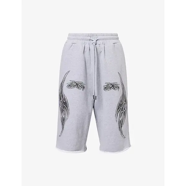 GODMADE Vivid Logo-print Cotton Shorts