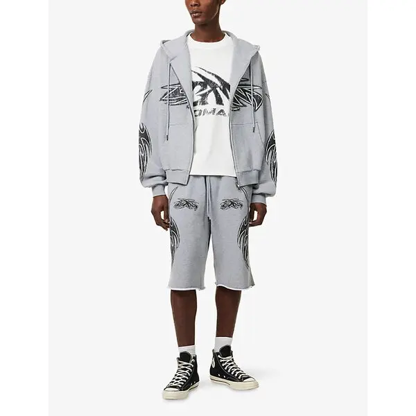 GODMADE Vivid Logo-print Cotton Shorts