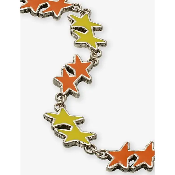 TWOJEYS Melted Stars 925 Sterling Silver-plated Brass Necklace