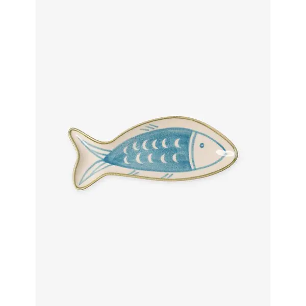 DAMSON MADDER Fish-shaped Ceramic Plate