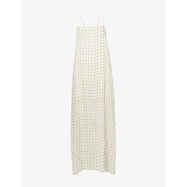Dissh Vanessa Polka-dot Woven Midi Dress