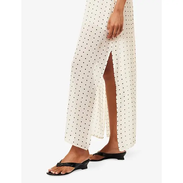 Dissh Vanessa Polka-dot Woven Midi Dress