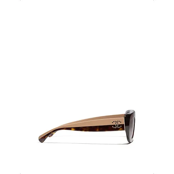 Chanel Oval-frame Acetate Sunglasses