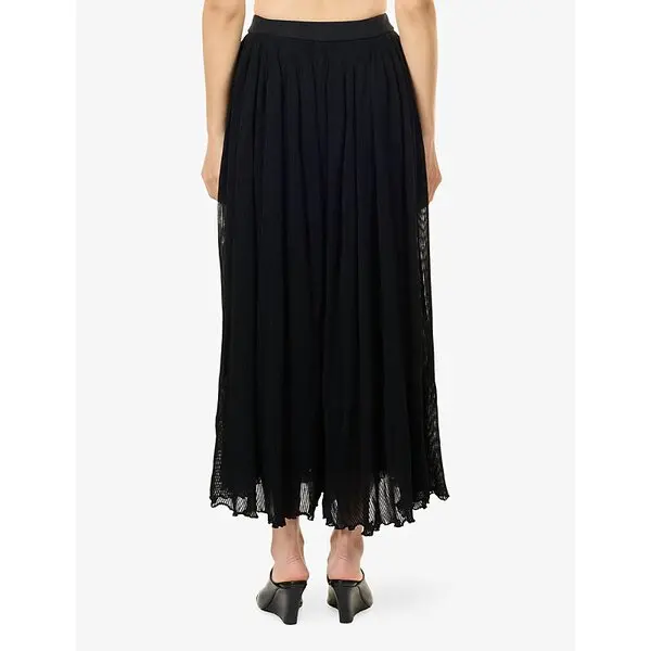 CFCL Hypha Lucent Glitter Flared-leg Knitted Trousers
