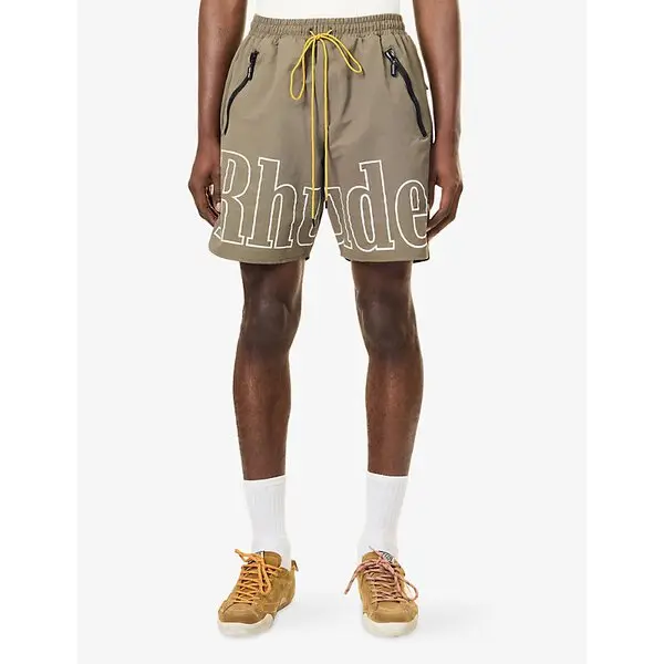Rhude Logo Ripstop Nylon Shorts
