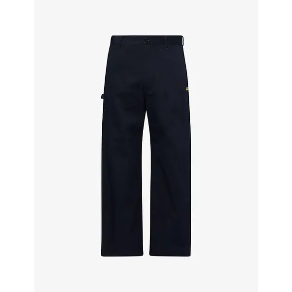Loewe Anagram Embroidered Cotton Twill Trousers