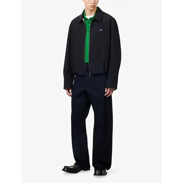 Loewe Anagram Embroidered Cotton Twill Trousers
