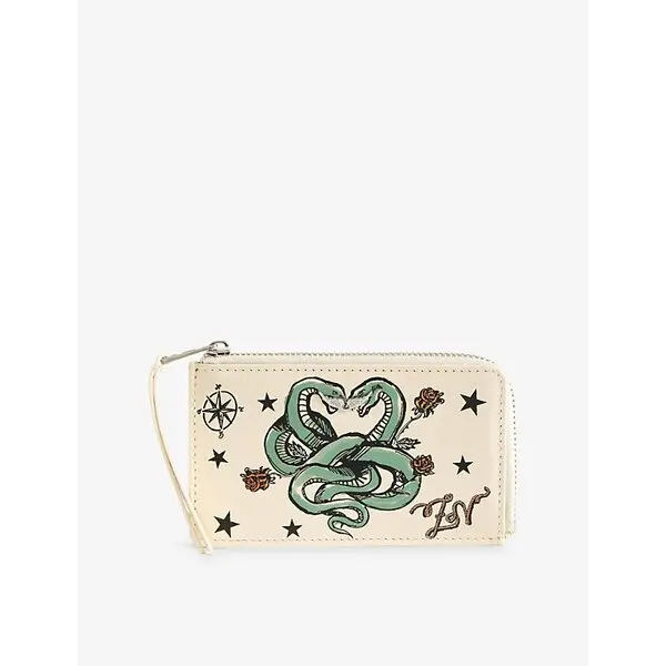 Zadig&Voltaire Rock Tattoo Leather Cardholder