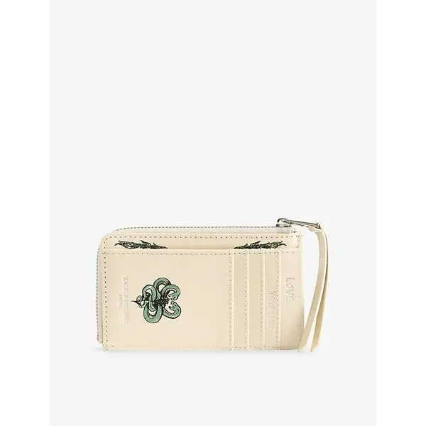 Zadig&Voltaire Rock Tattoo Leather Cardholder