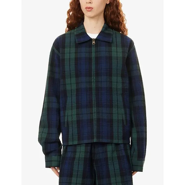 JW Anderson Checked Cotton Blouson Jacket