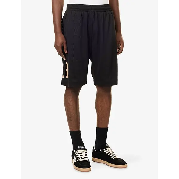 1886 Brand Appliqué Mesh-jersey Basketball Shorts