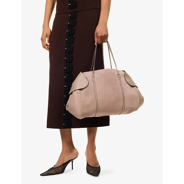 NEOUS Berenices Suede Holdall - Taupe