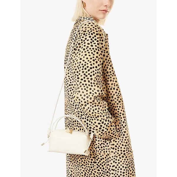 VERAFIED Café Mini Leather Shoulder Bag
