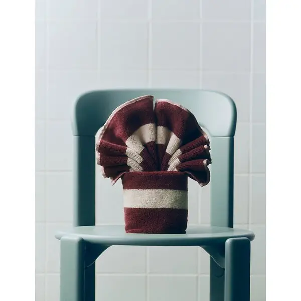 HAY Striped Cotton Hand Towel
