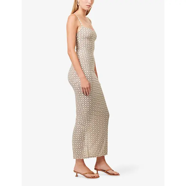 Monday Swimwear Provence Printed Stretch-woven Maxi Dress