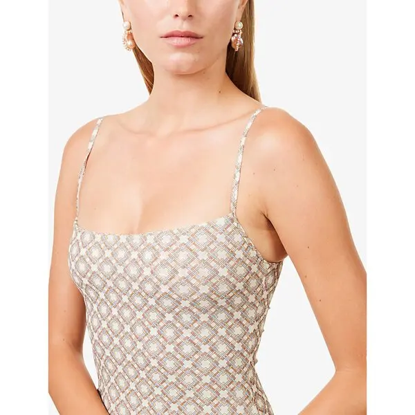 Monday Swimwear Provence Printed Stretch-woven Maxi Dress