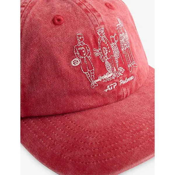PALMES Western Logo Embroidered Cotton Cap