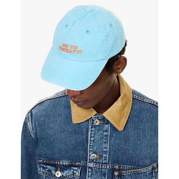 NOT BORING Embroidered Cotton Cap