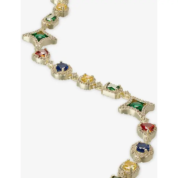GLD Gemstone -plated Chain Bracelet
